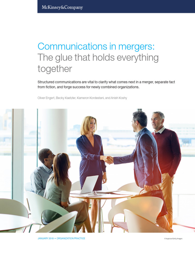 Communications in Mergers The Glue That Holds Everything Together | PDF ...