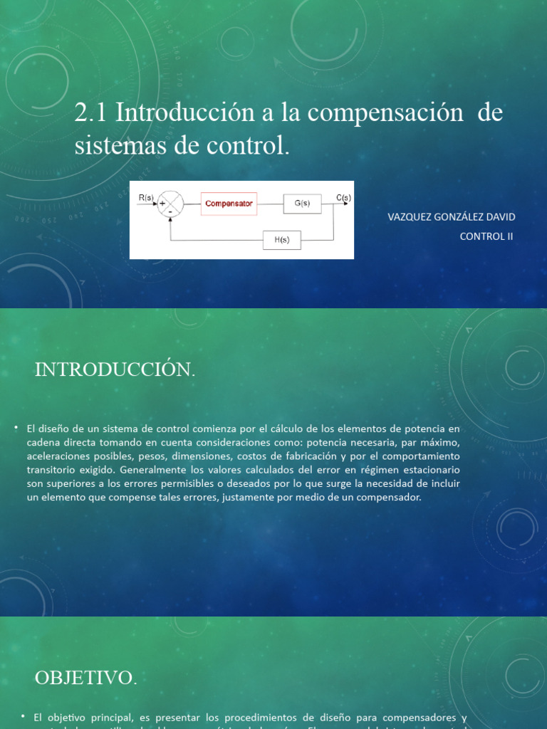 Presentacion Control LL | PDF | Frecuencia | Sistema de control