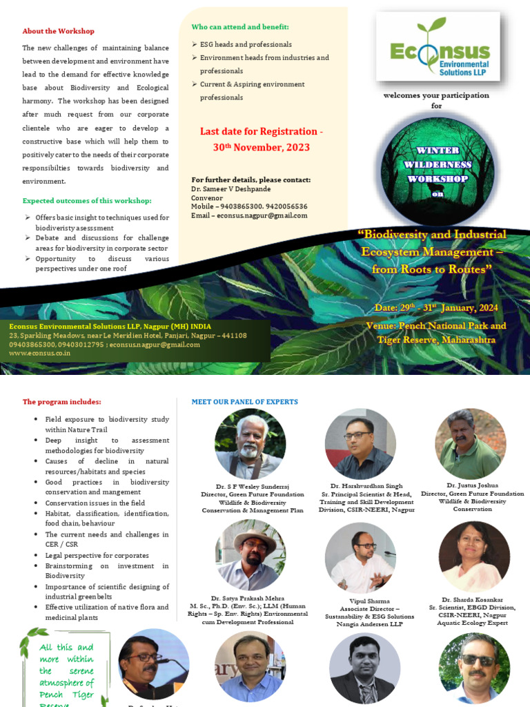 Biodiversity Workshop - Jan 2024 | PDF | Biodiversity | Natural Environment
