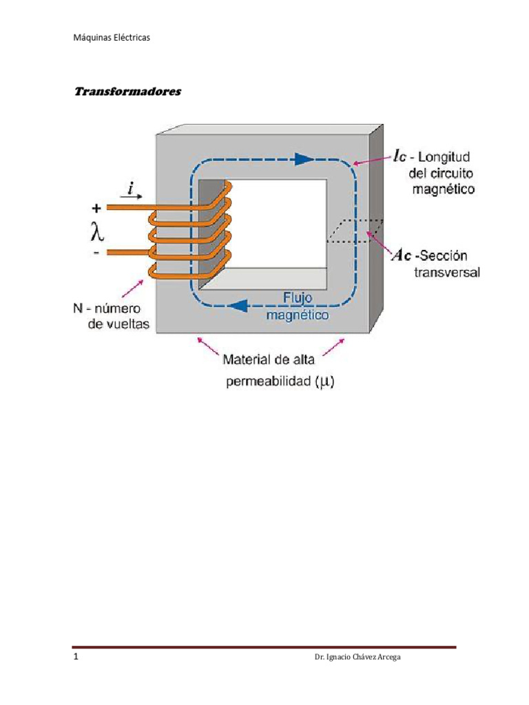 U1 - Segunda Parte, Transformadores, Ago A Dic 2023 | PDF | Inductancia | Transformador