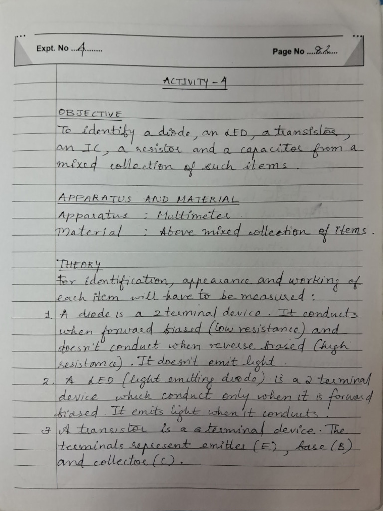 Activity 4 Pdf Semiconductor Devices