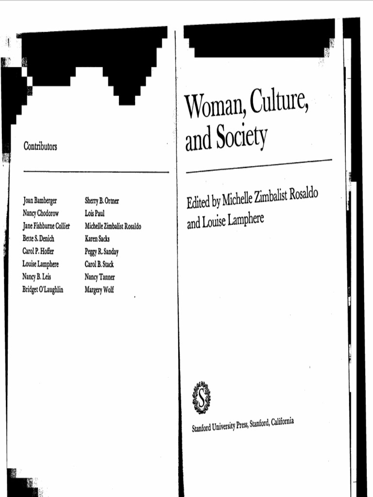 Sherry Ortner Is Female To Male As Nature Is To Culture | PDF