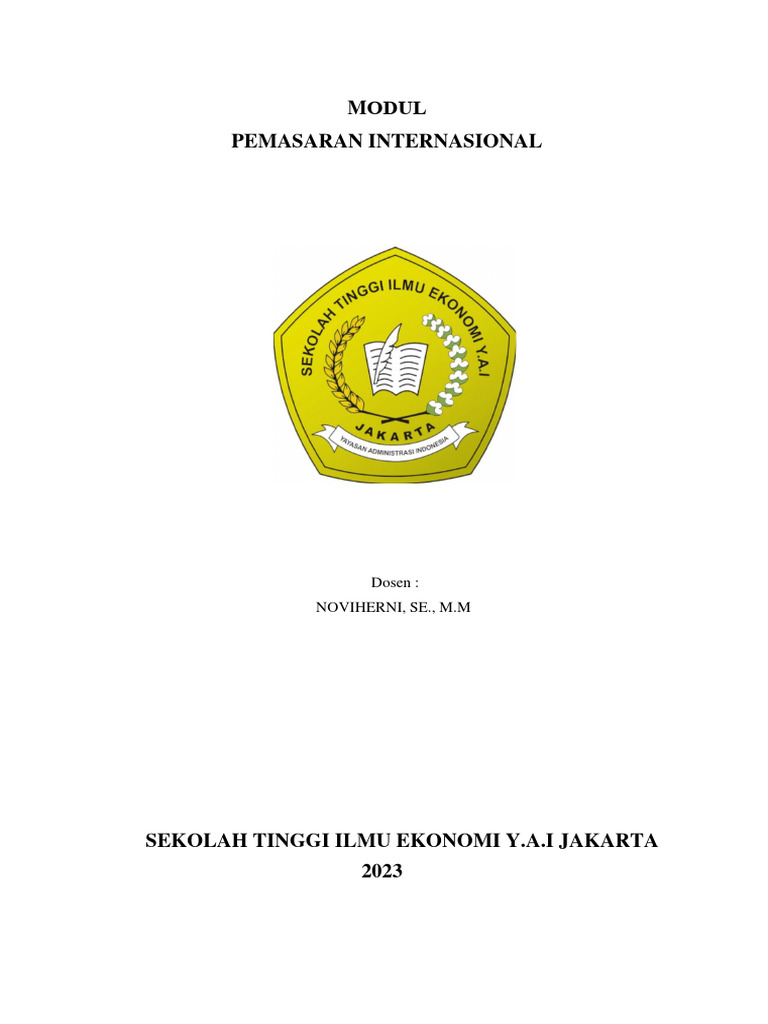 Modul Pemasaran Internasional | PDF | Bisnis
