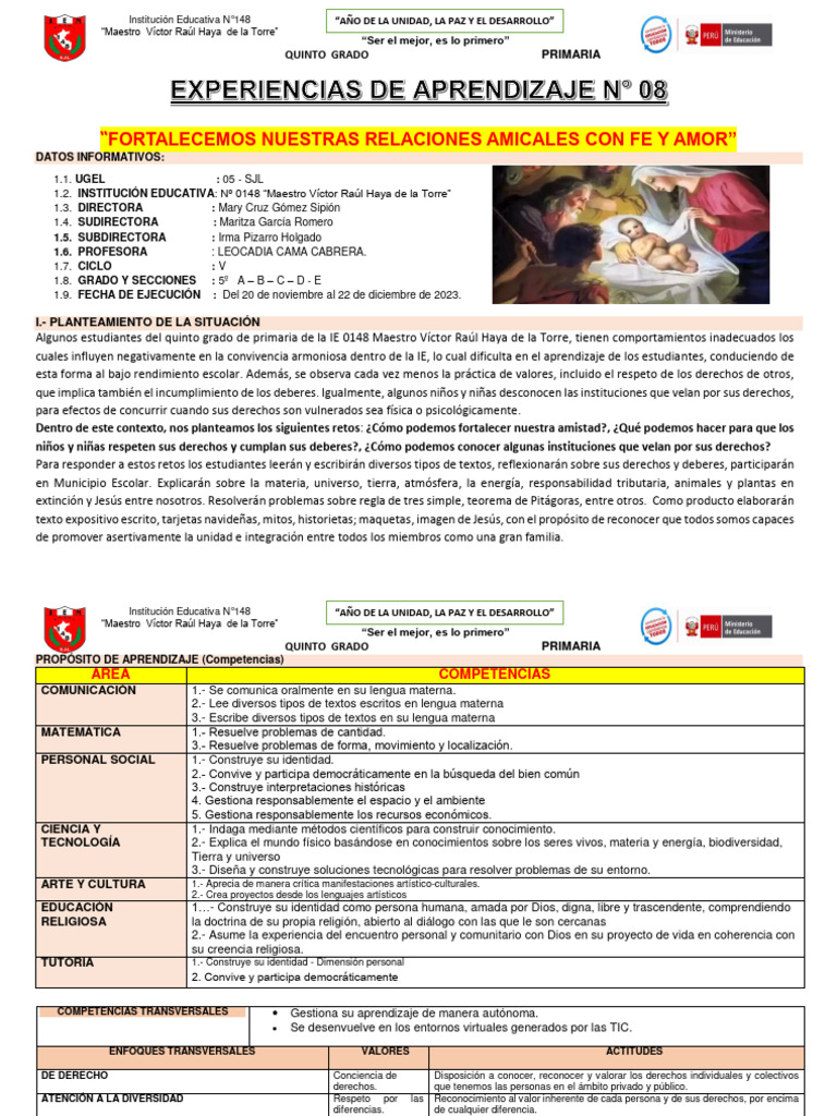 Eda #8-5ep 2023 | PDF | Números | Geometría