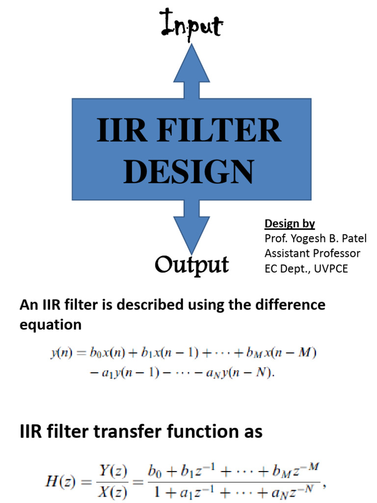 4 IIR Filter Design by YBP 22-09-2014 | PDF | Low Pass Filter ... 4 IIR Filter Design by YBP 22-09-2014 | PDF | Low Pass Filter ...
