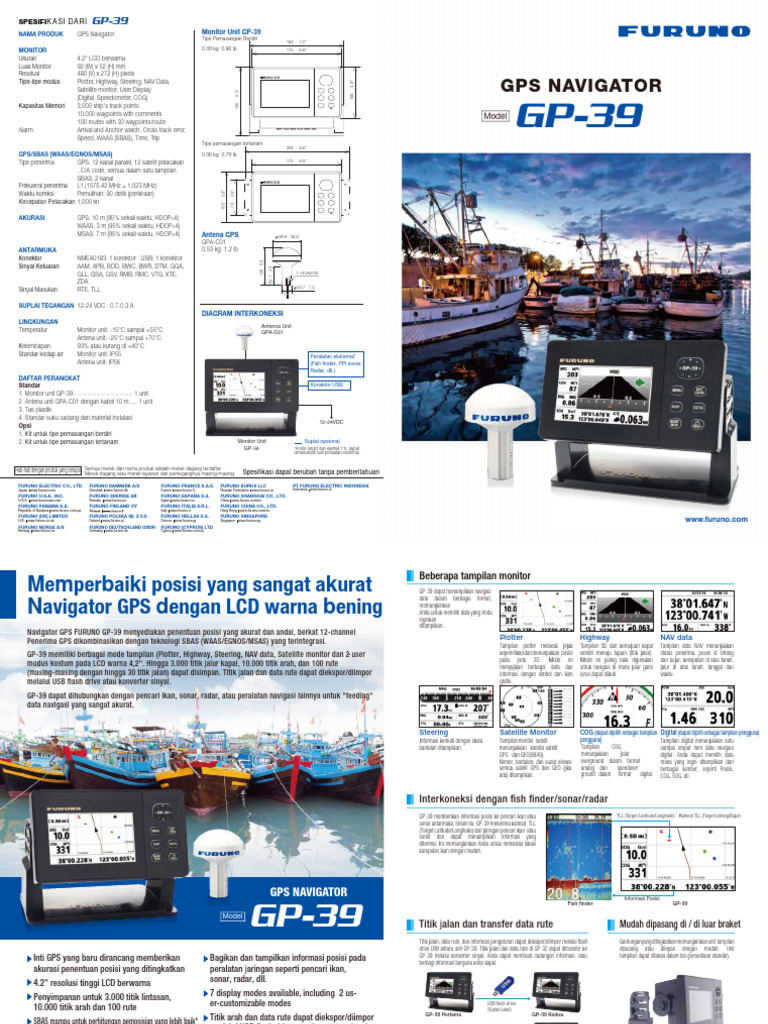 Furuno Gps Gp39 | PDF