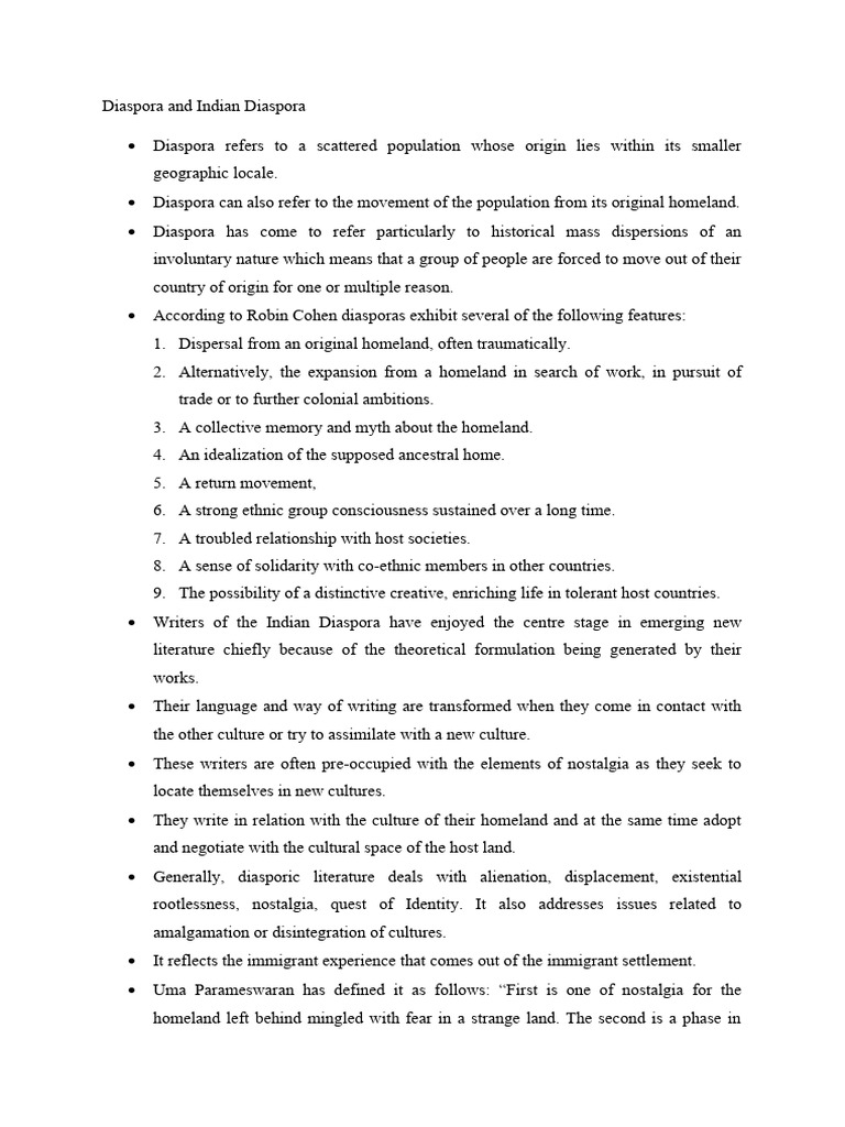 Understanding Indian Diaspora Literature | PDF | Diaspora