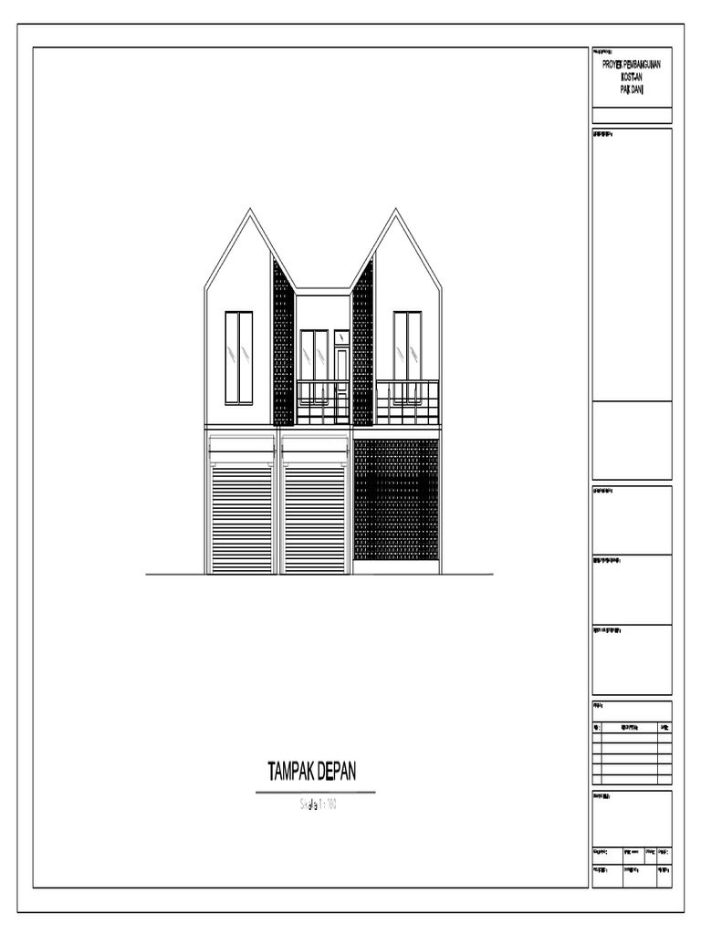 Denah Kost Model (1) - 4 | PDF