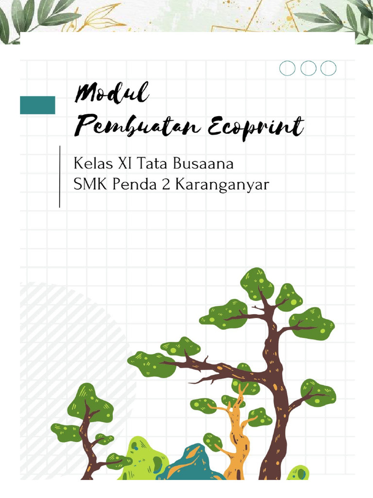 Modul Ajar Pembuatan Ecoprint SMK | PDF | Komputer
