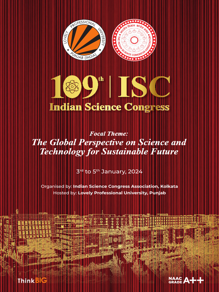 109th Indian Science Congress 2024 | PDF | Science