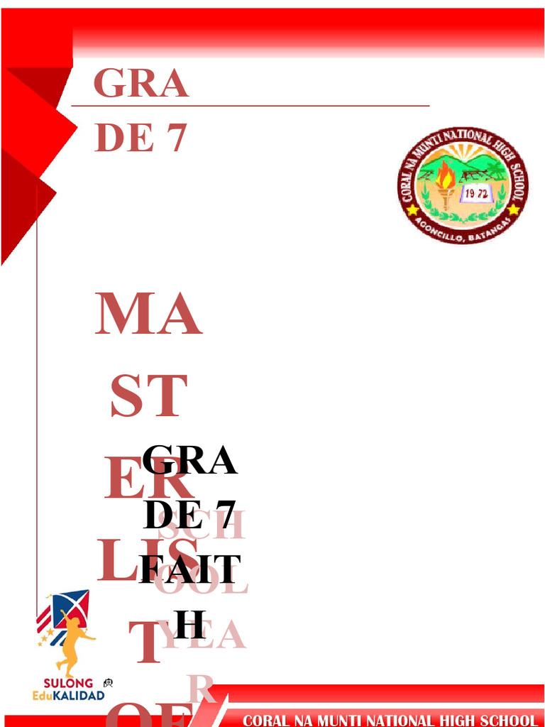 Masterlist Faith 2023 2024 | PDF