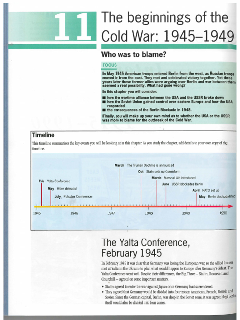 1 Cold War Reading Assignment 1 | PDF | Joseph Stalin | Allies Of World ...