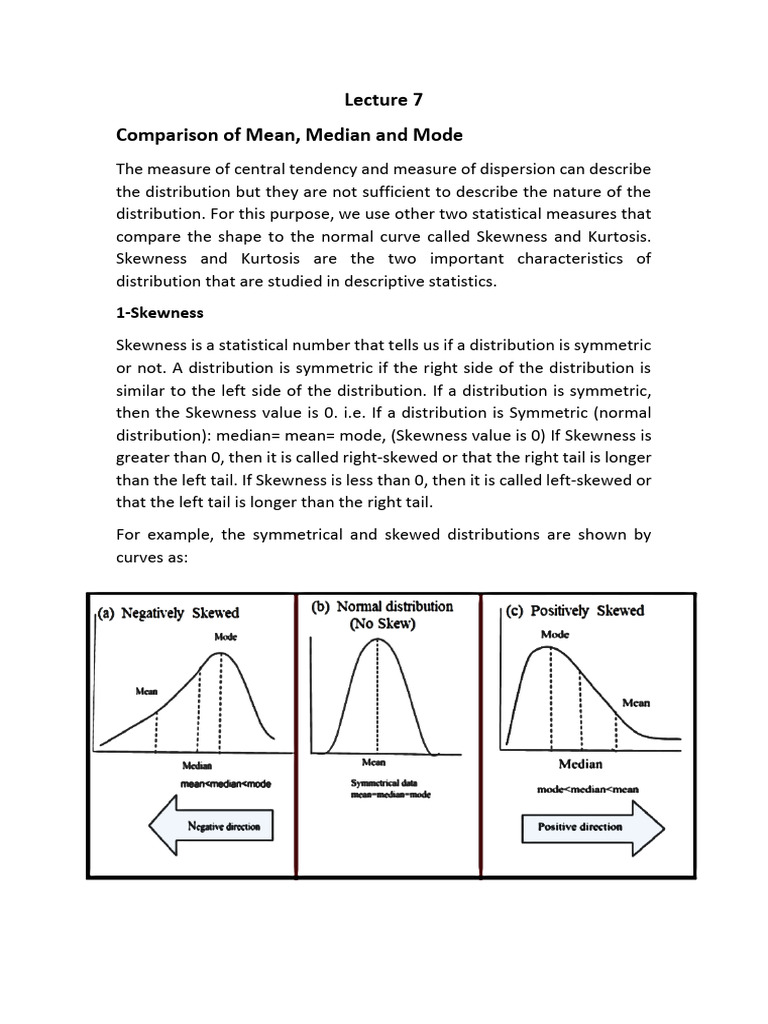 Lecture 7 Pdf Variance Statistics