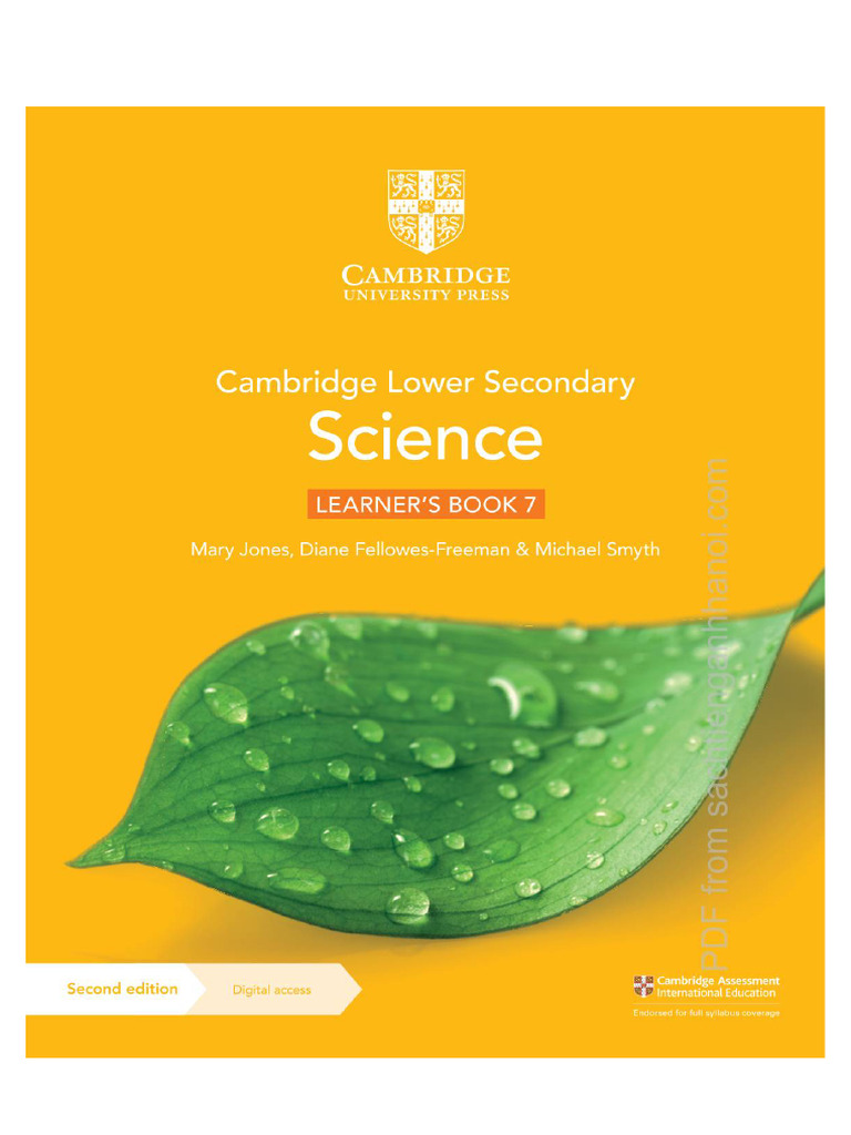 Open Mary Jones, ... - Cambridge Lower Secondary Science 7 Learner's Book Second Edition | PDF