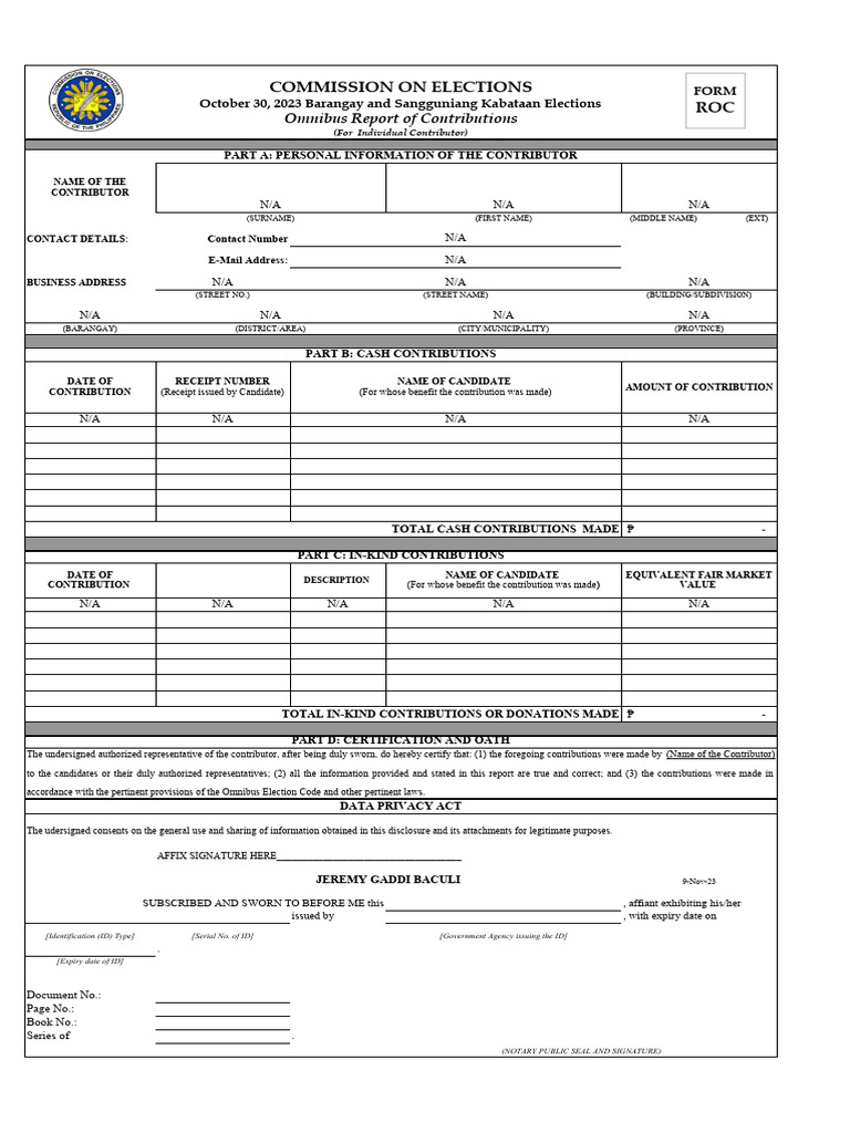 Roc Template | PDF | Government | Privacy