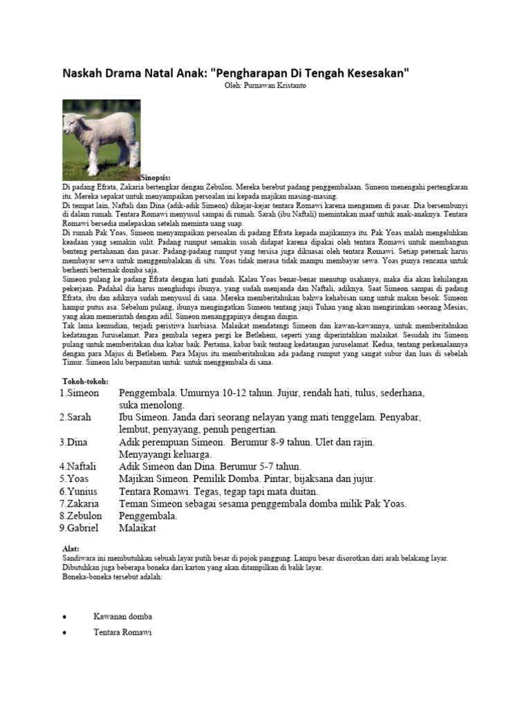 Naskah Drama Natal Anak | PDF