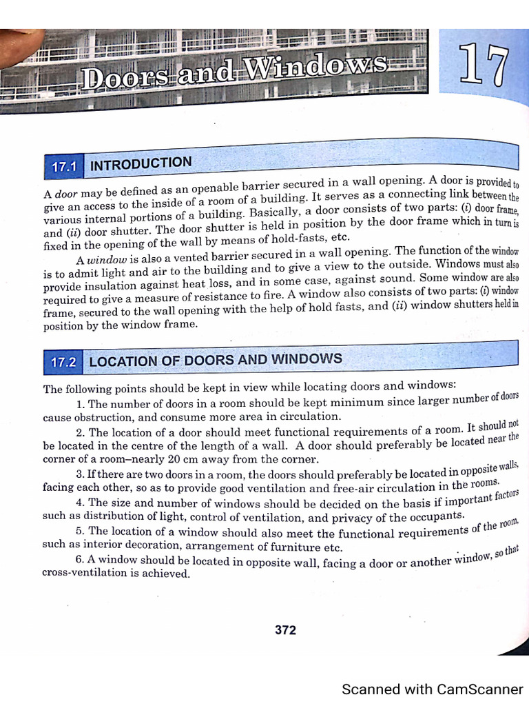 Door and Window PDF | PDF