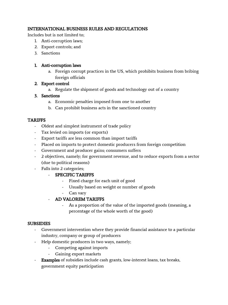 Bafin Reviewer Finals | PDF | Dumping (Pricing Policy) | International ...