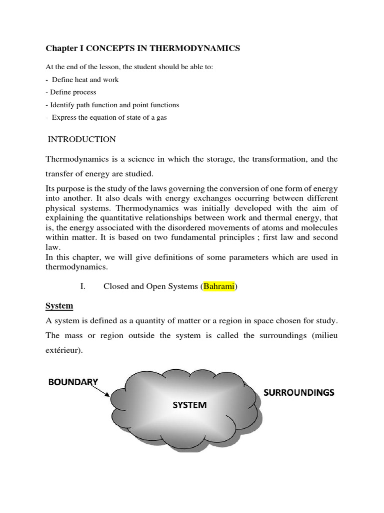CH I Concepts in Thermo | PDF | Temperature | Gases