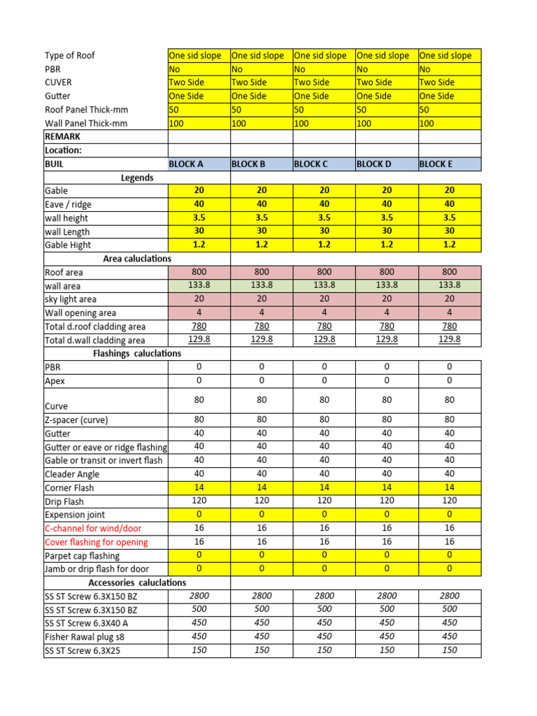 Automatic Qto Sheet v0 | PDF