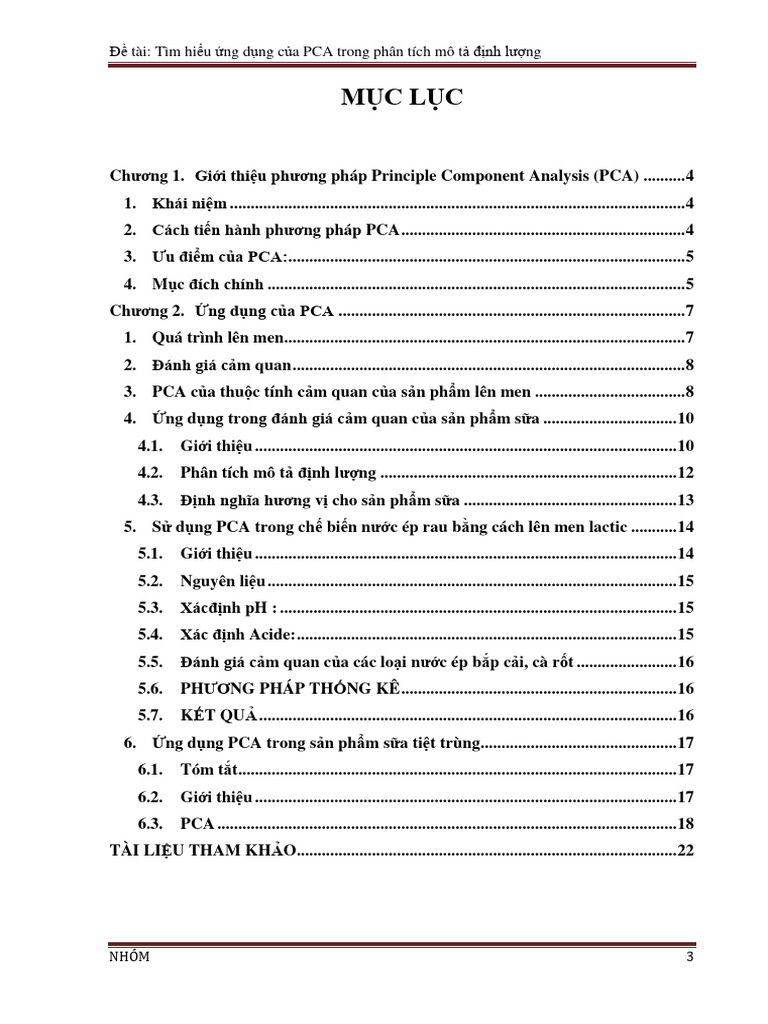 Tailieuxanh Tieu Luan Tim Hieu Ve Ung Dung Cua Pca Trong Phan Tich Mo ...