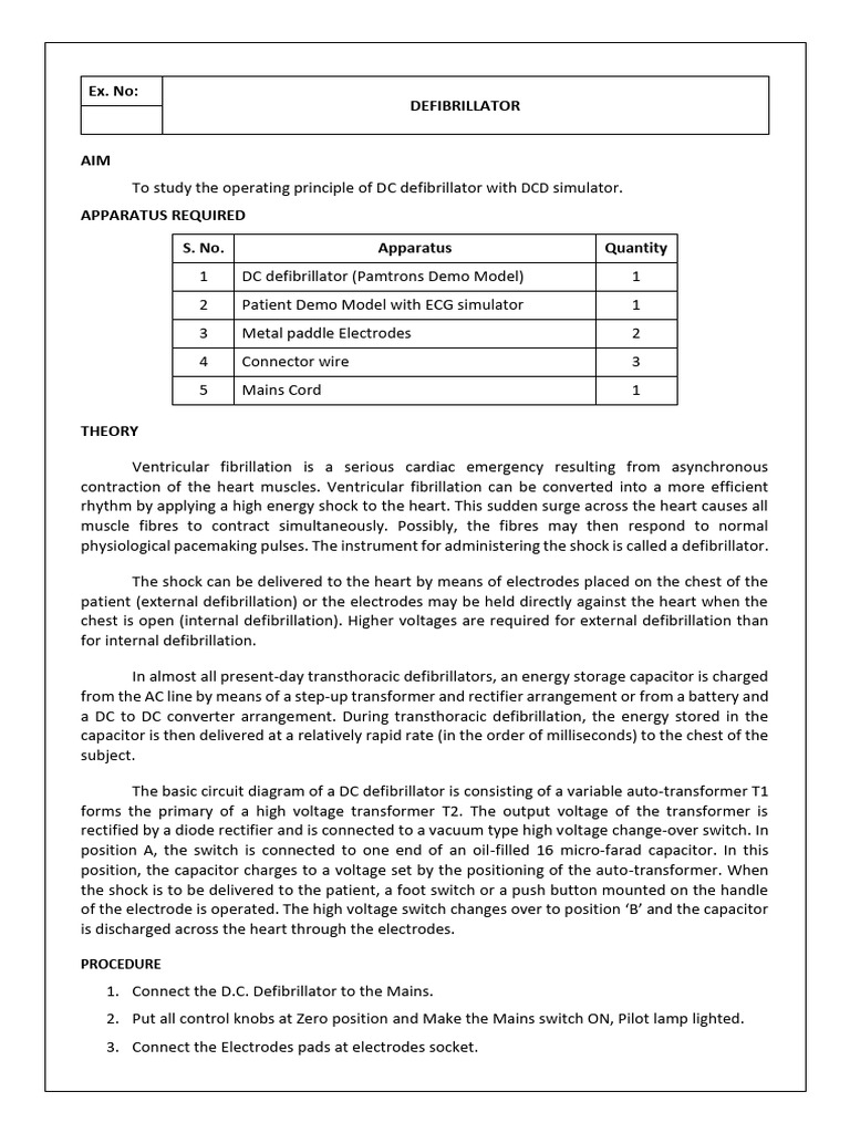 Defibrillator | PDF | Rectifier | Electrical Components