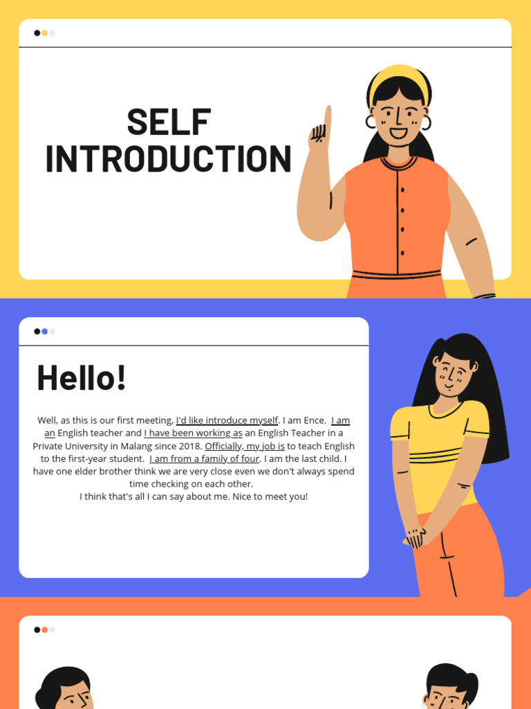 Self Introduction | PDF | English Language | Linguistics
