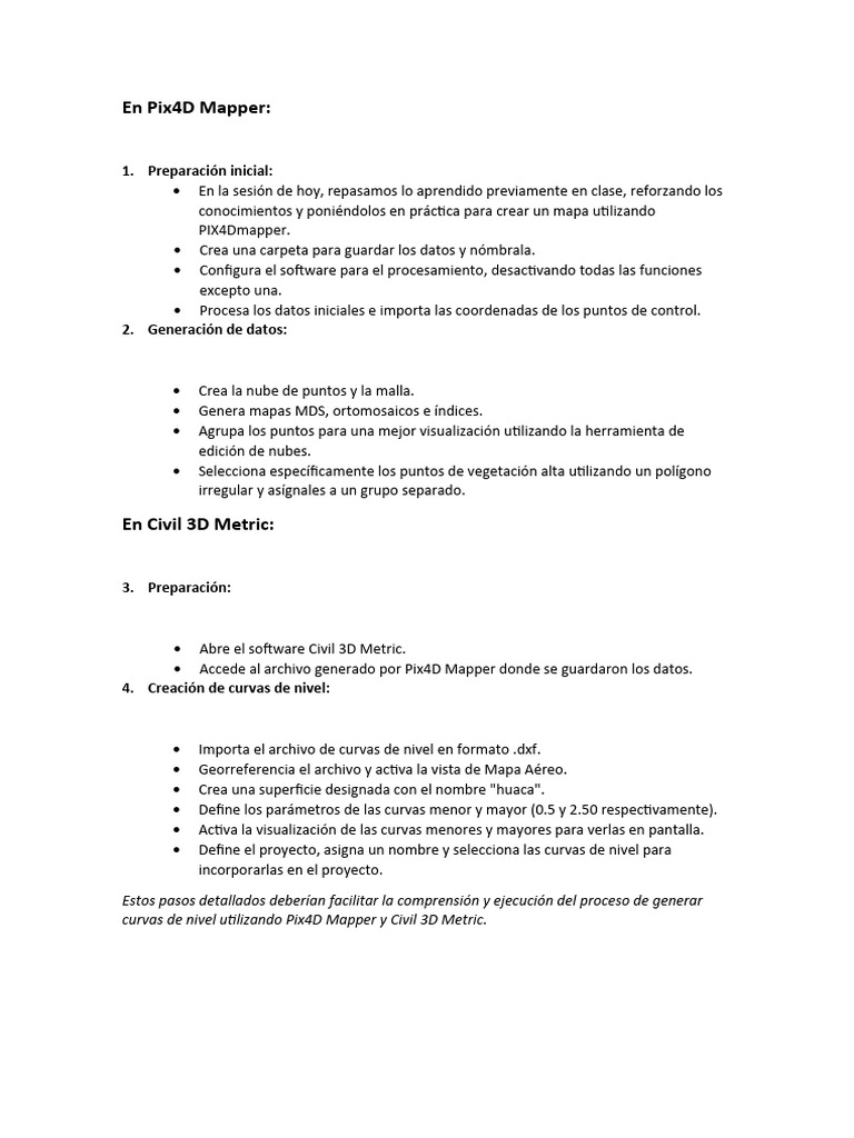En Pix4D Mapper | PDF