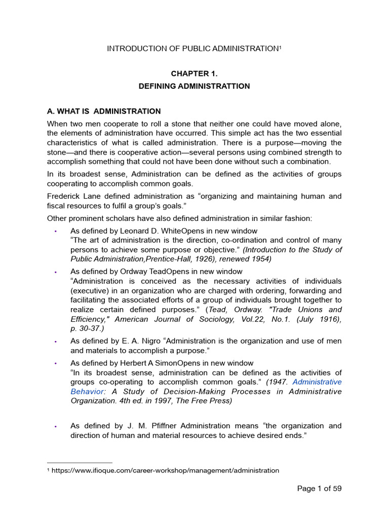 Ho21-Public Administration Definition Corelat With Others 7 | PDF ...