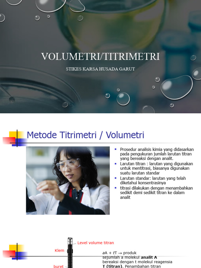 Titrimetri Dan Netralisasi | PDF