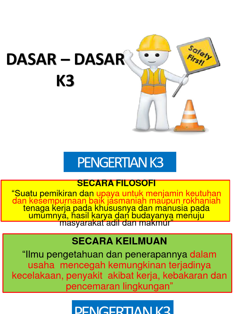 Dasar-Dasar K3 | PDF