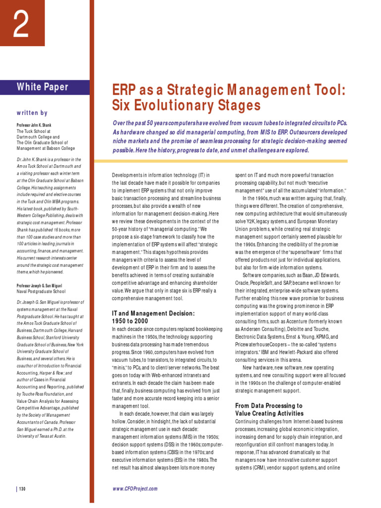 ERP Strategy MGMT | PDF | Enterprise Resource Planning | Databases