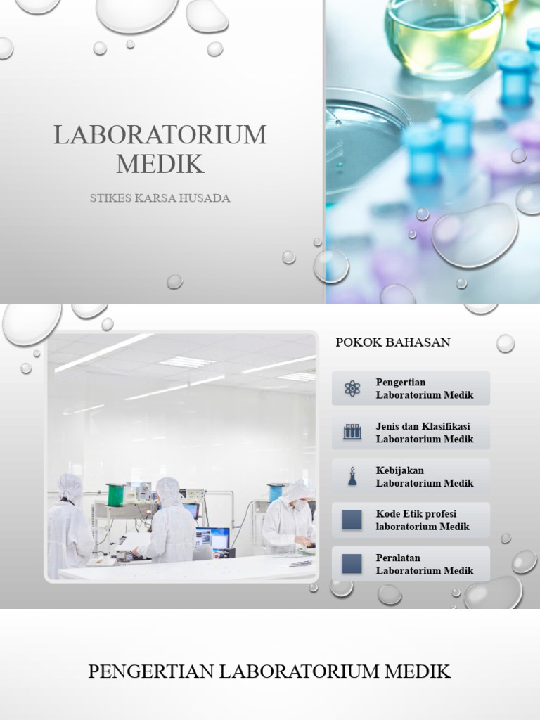Laboratorium Medik: Pengertian dan Kebijakan | PDF | Pengembangan Diri