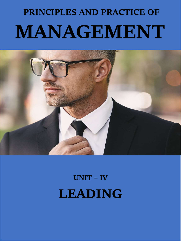 PPM Notes Unit - IV | PDF | Leadership | Goal