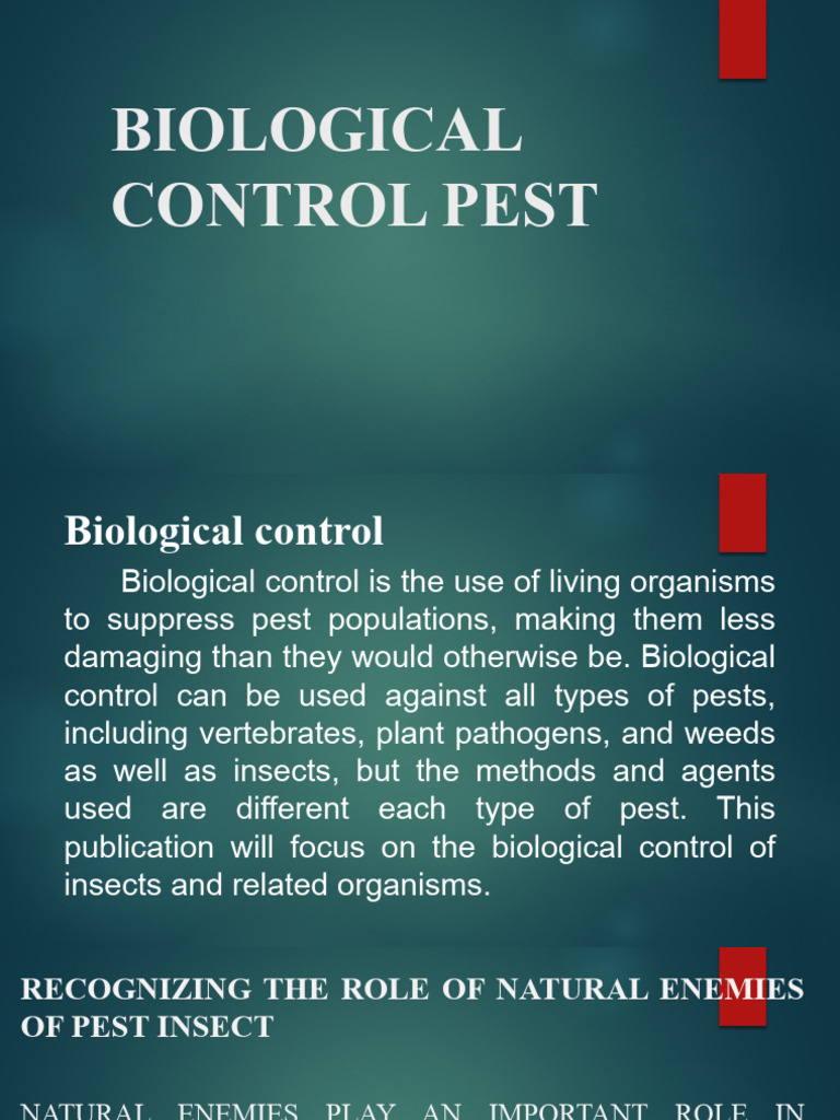 Biological Control Pest | PDF | Biological Pest Control | Pest (Organism)