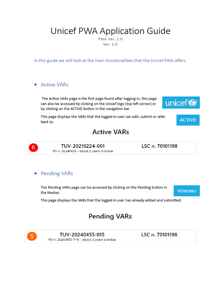 Unicef PWA Application Guide | PDF | Login | User (Computing) Unicef PWA Application Guide | PDF | Login | User (Computing)