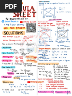 Ray Optics Formula Sheet | PDF