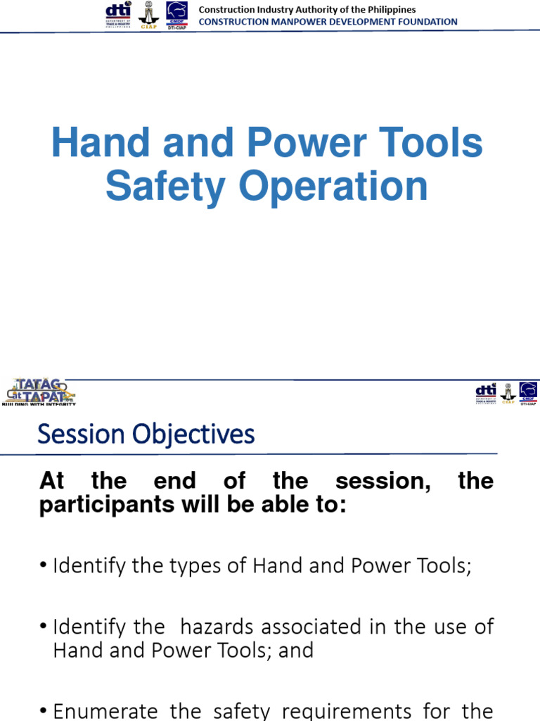 Tool Safety for Construction Workers | PDF | Tools | Personal ...