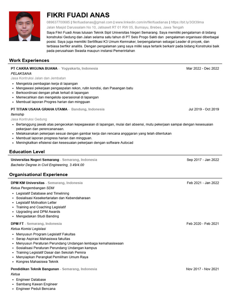 CV Fikri | PDF