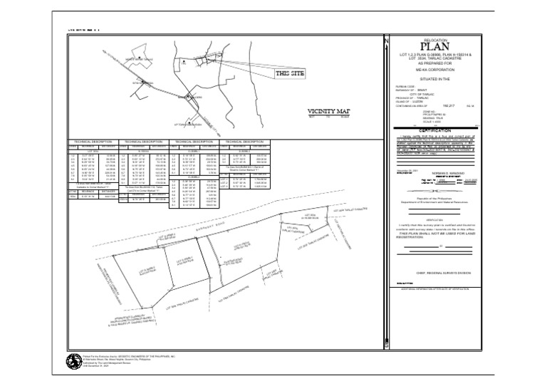 Relocation Plan Geodetic Engineer | PDF | Geomatics | Geographic Data ...
