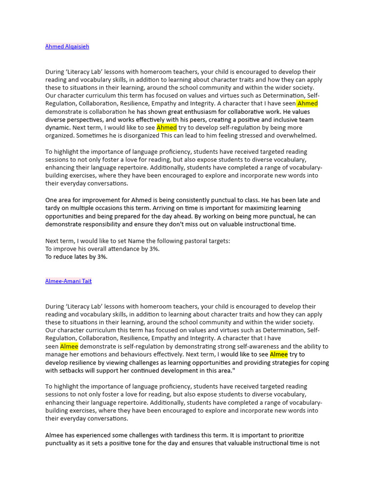 8 Emerald Pastrol Records | PDF | Psychological Resilience | Literacy