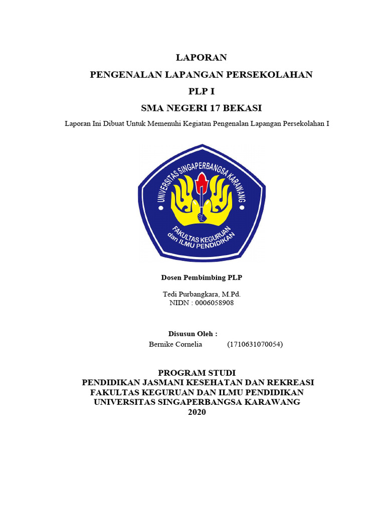 Laporan Plp 1 Bernike Fix Edited Pdf