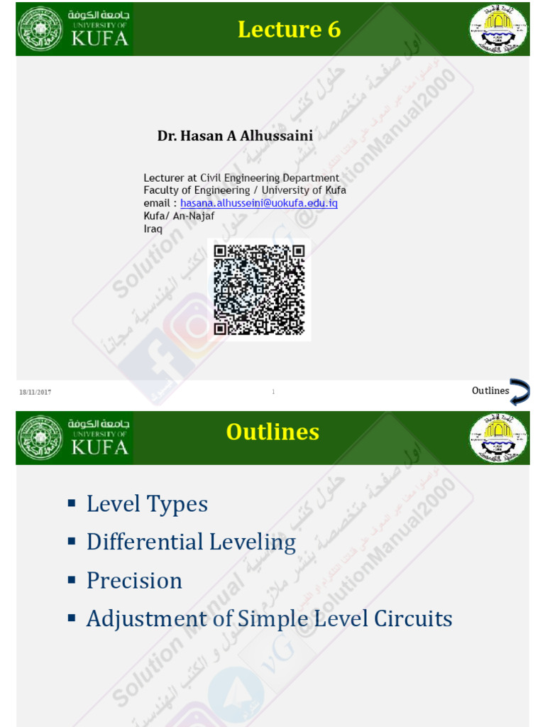 Lecture 6 Leveling 2 | PDF | Metrology