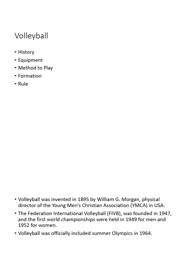 Volleyball Introduction | PDF | Volleyball | Entertainment Volleyball Introduction | PDF | Volleyball | Entertainment