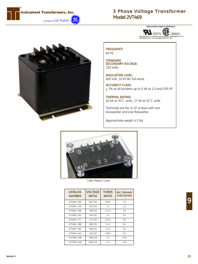 2VT469 | PDF | Transformer | Fuse (Electrical)