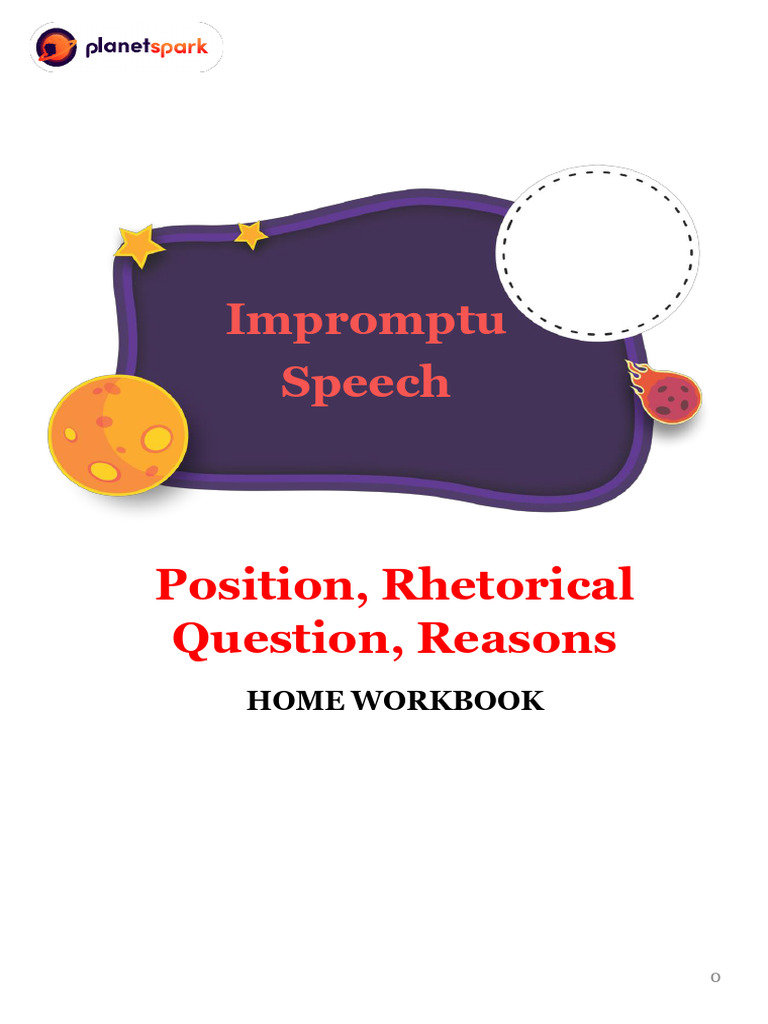 Positions, Rhetorical Questions, Reasons | PDF | Rhetoric | Question