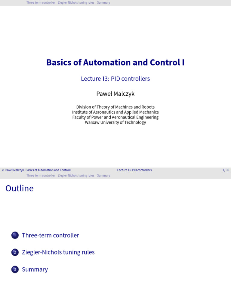 Lecture 13 H | PDF | Control Theory | Cybernetics