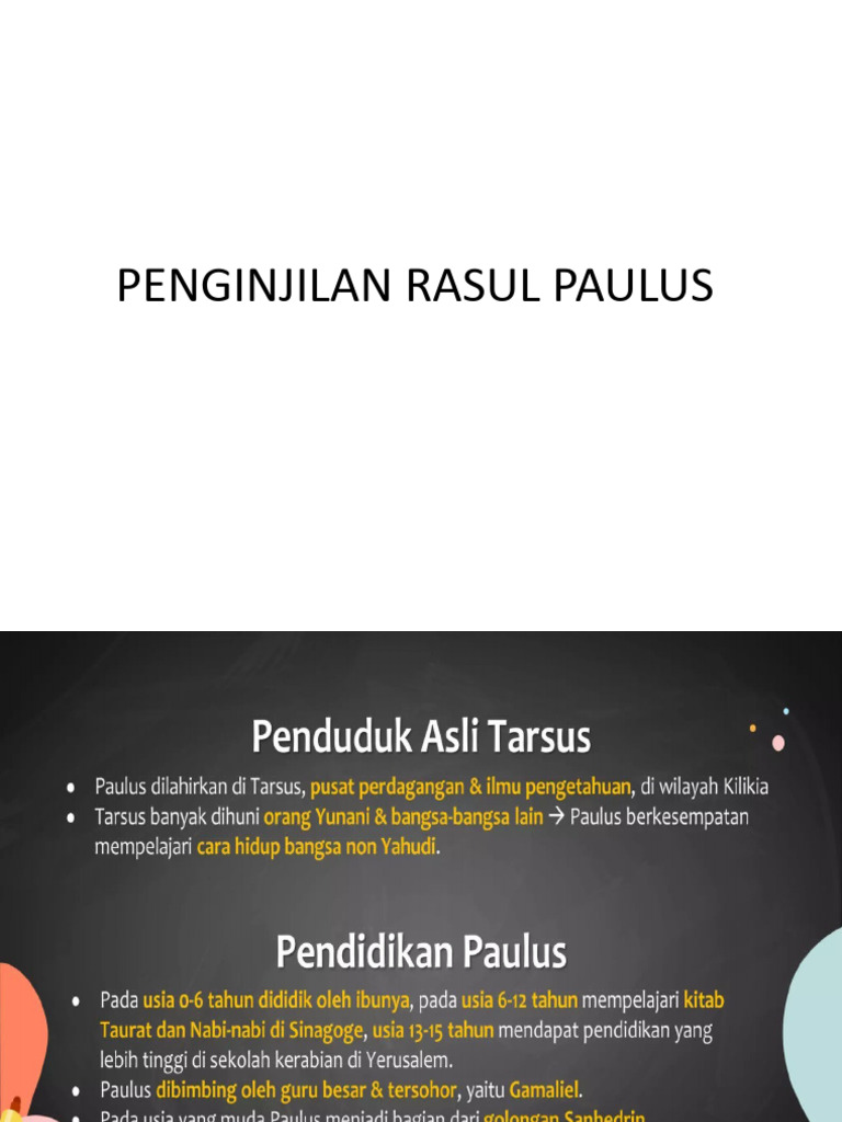 Perjalanan Misi Rasul Paulus | PDF