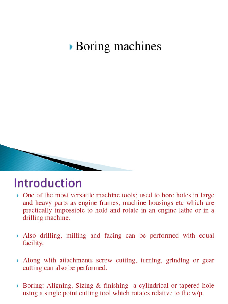 4-Boring Machine | PDF | Metalworking | Woodworking