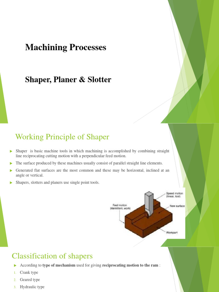 4-Shaper, Planer & Slotter | PDF | Mechanical Engineering | Machines